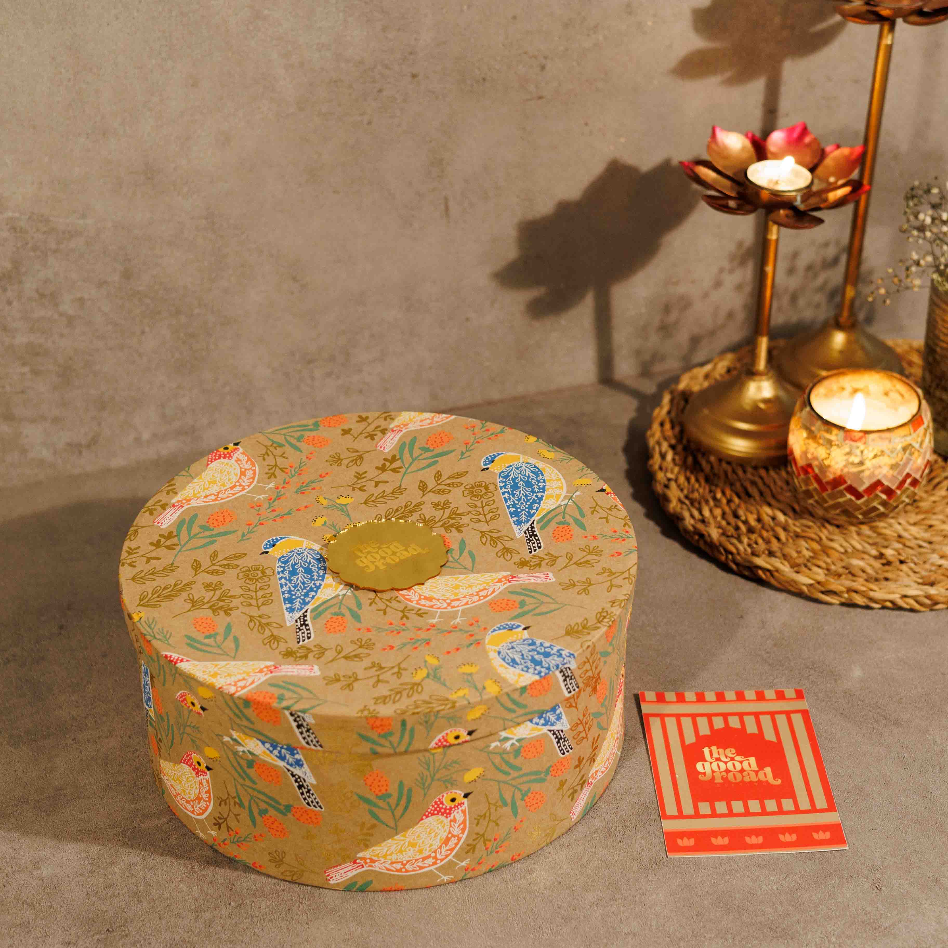 Chidiya Round Gift Box – The Good Road Gifting